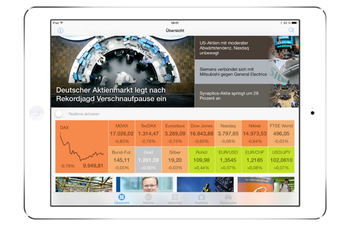 Finanzen100 veröffentlicht nächste Generation seiner iOS-App - Finanzen100